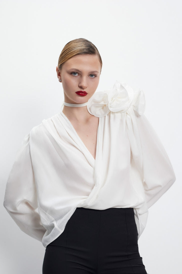 Angelica Floral-appliqué Blouse | TeAdore | teadore.bg